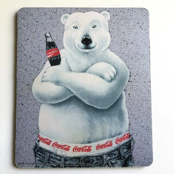 Coca Cola | Office | Vintage Coca Cola Polar Bear Mouse Pad | Poshmark